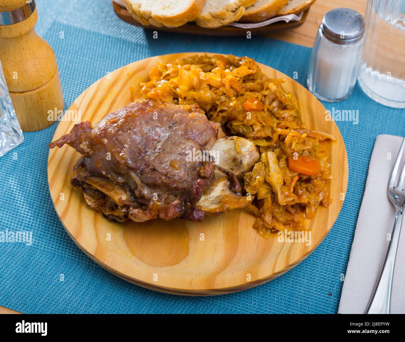 Spanish dish galtas al horno Stock Photo - Alamy
