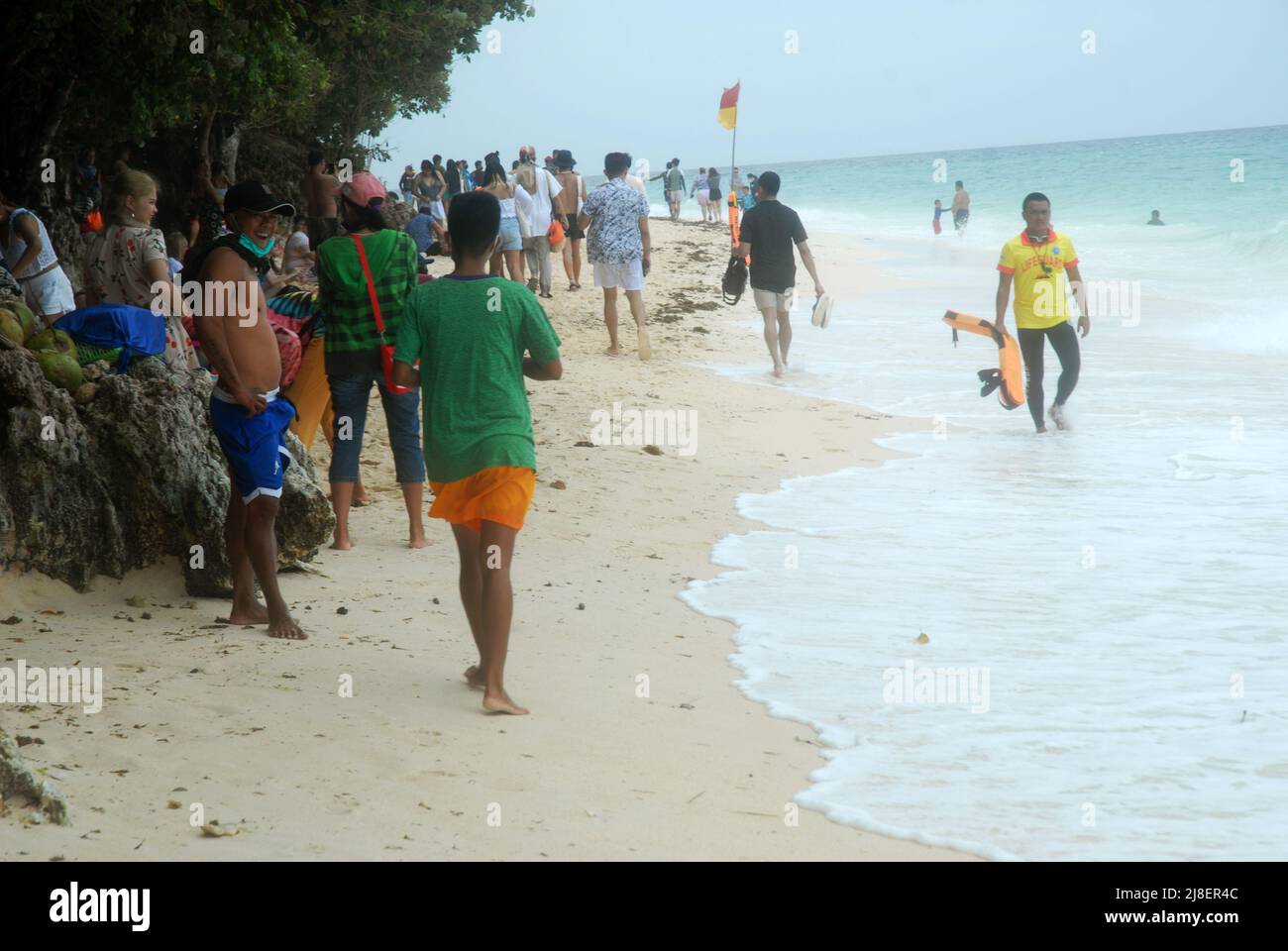 Lifeguard, Puka Shell Beach, Boracay, The Visayas, Philippines ...