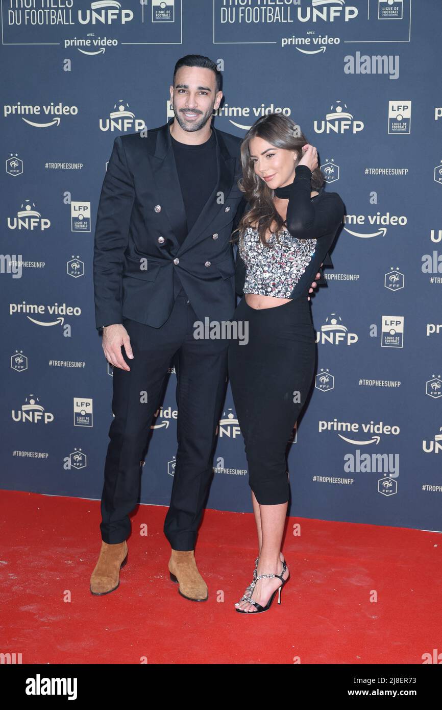 Adil Rami and his girlfriend Lena Guillou attending the 30th ceremony ...