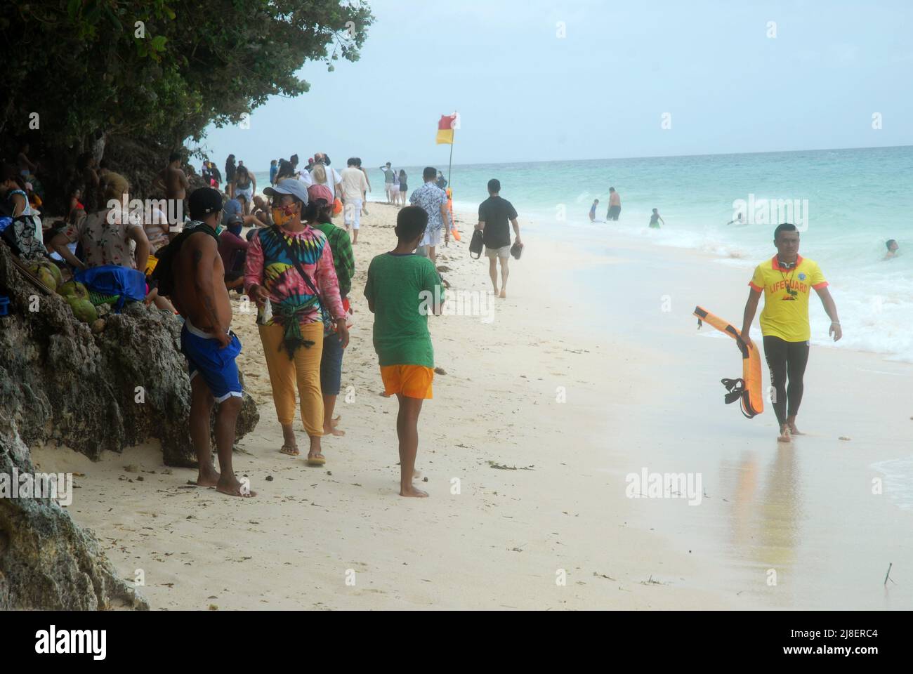 Lifeguard, Puka Shell Beach, Boracay, The Visayas, Philippines ...
