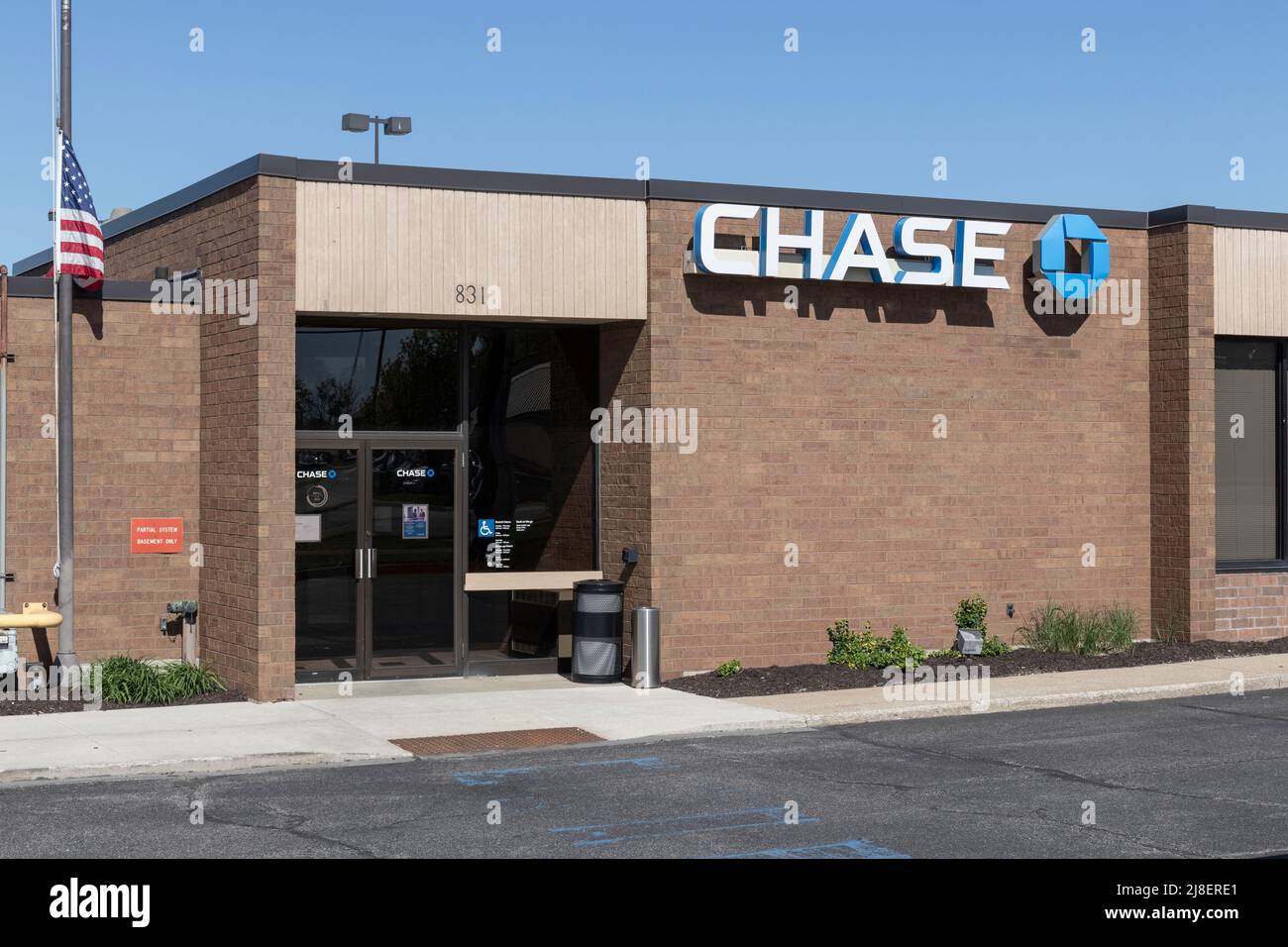Kendallville - Circa May 2022: Chase Bank retail location. Chase is the ...