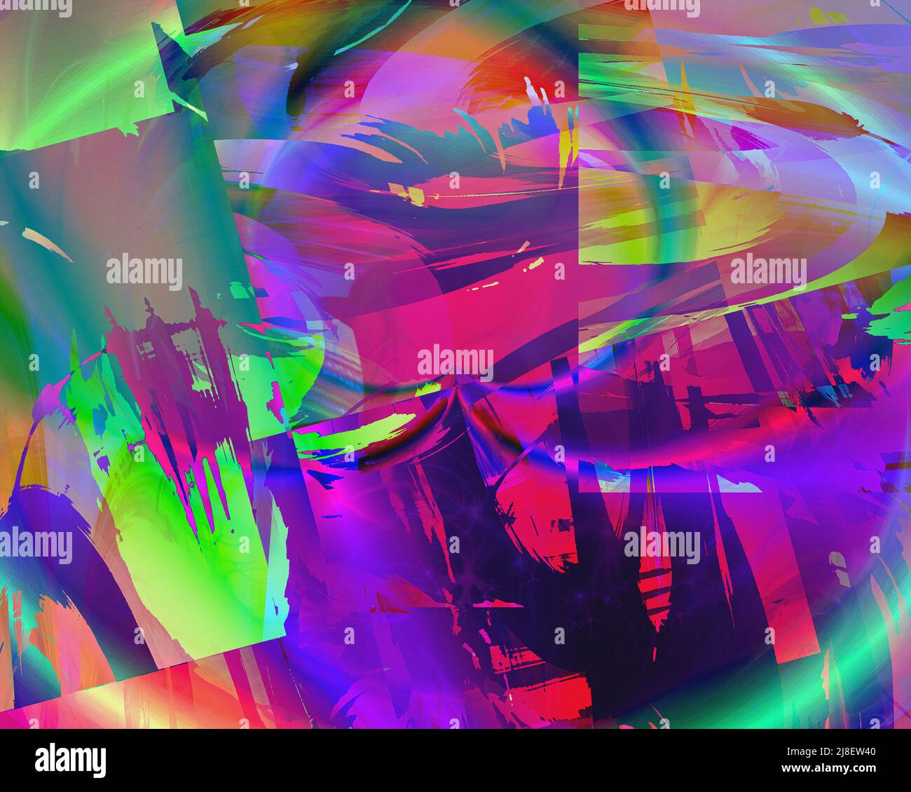 Vivid abstract art. 3D rendering Stock Photo - Alamy