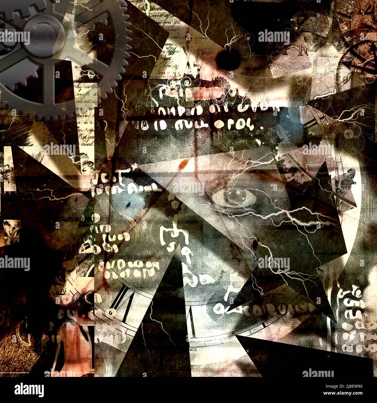 Surreal art. Shards of reality. 3D rendering Stock Photo - Alamy