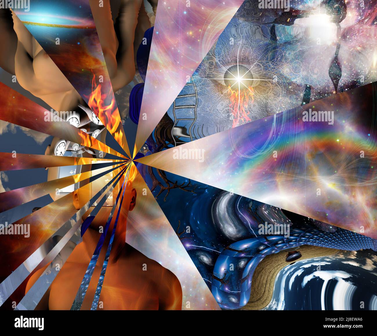 Symbolic abstract painting. 3D rendering Stock Photo - Alamy