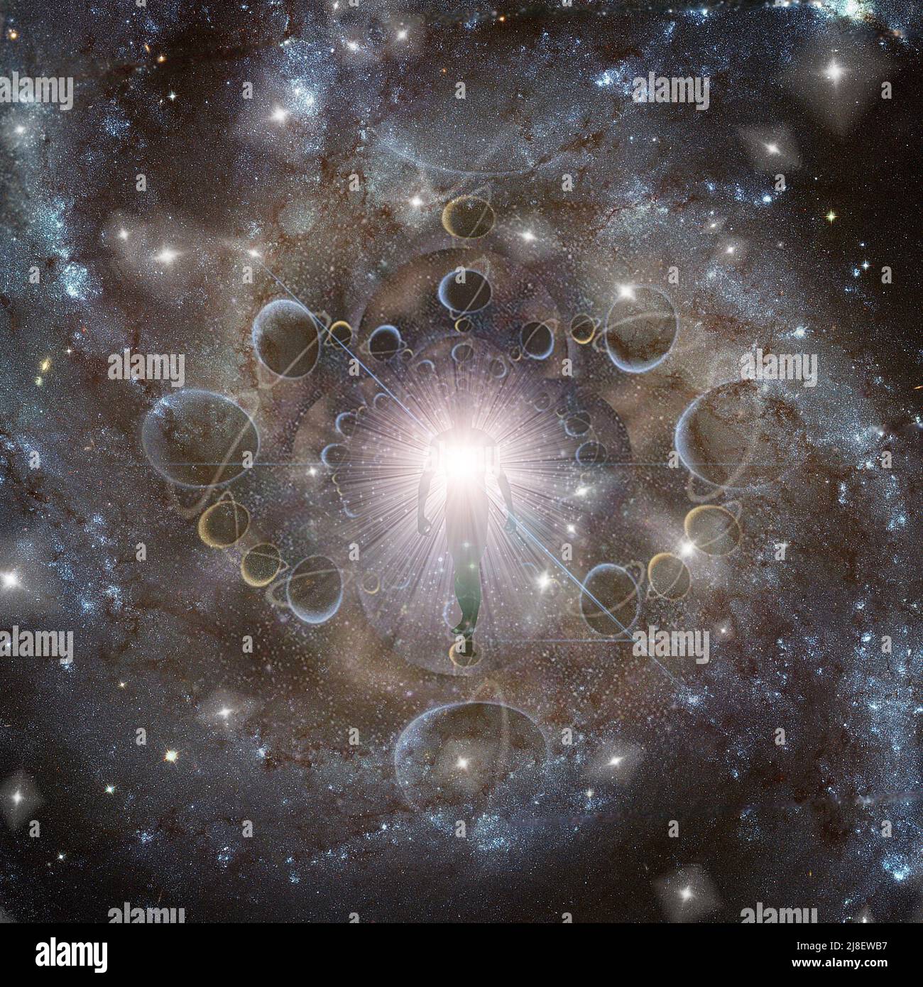 Eternal spirit in space. 3D rendering Stock Photo - Alamy