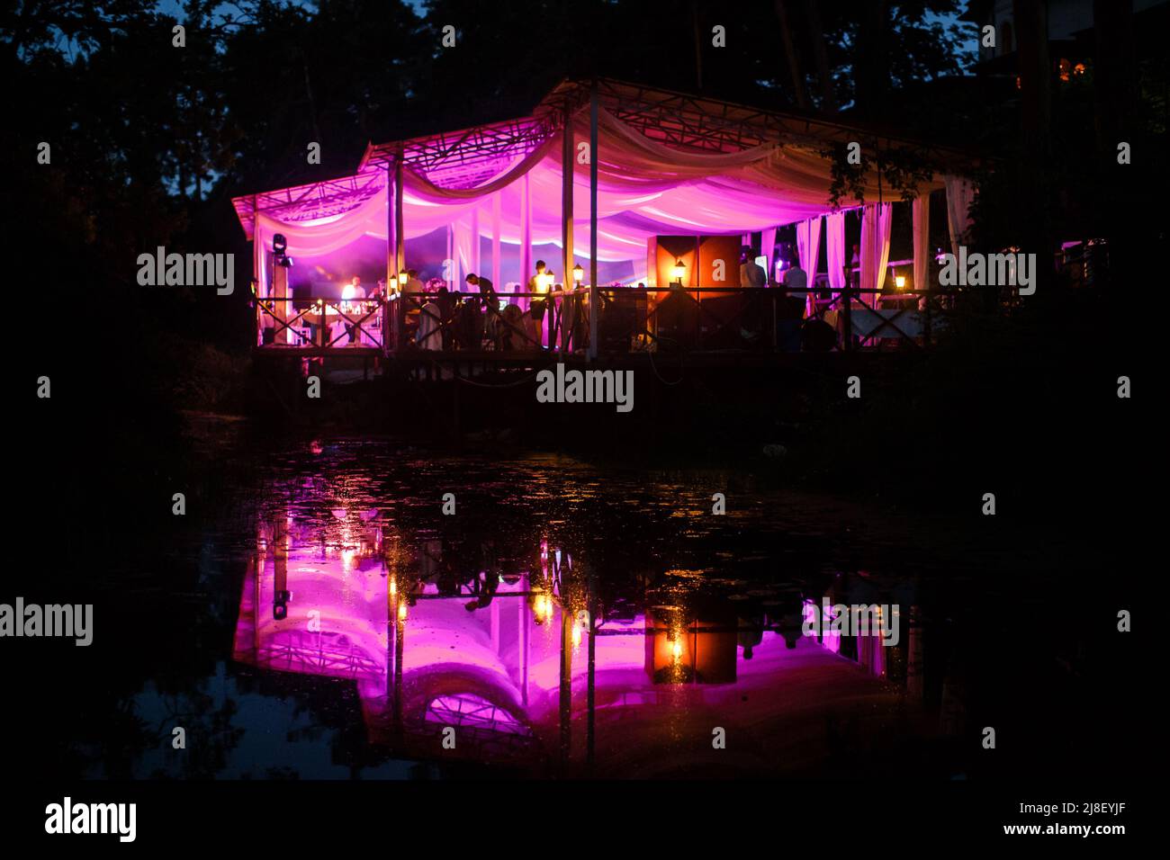 Wedding tent night hi-res stock photography and images - Alamy
