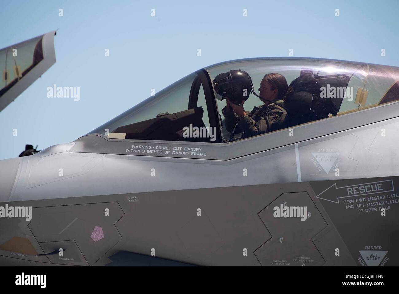 U.S. Air Force Maj. Kristin “Beo” Wolfe, F-35A Lightning II ...