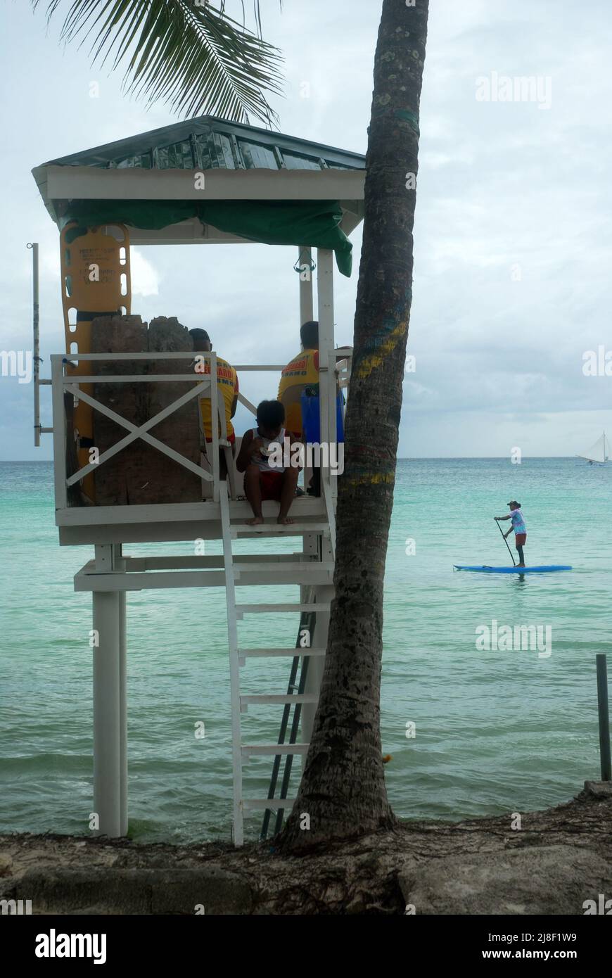 Lifeguard Tower, Boracay, The Visayas, Philippines, Southeast Asia ...
