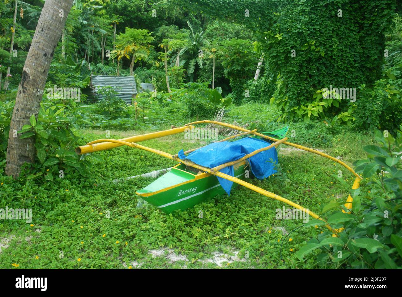 Paraw Boats, White Beach, Boracay, The Visayas, Philippines, Southeast ...