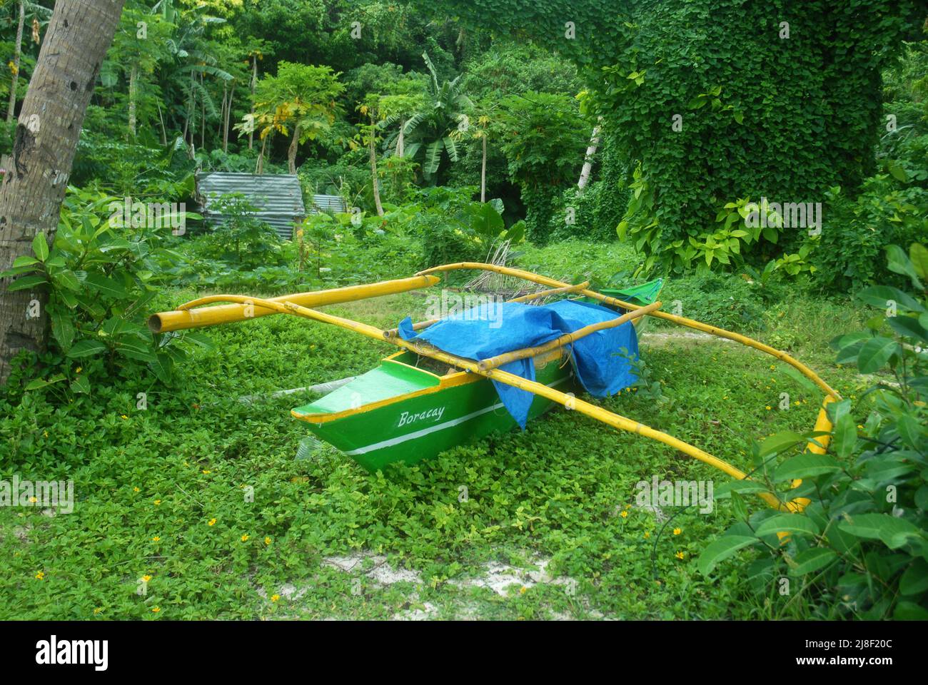 Paraw Boats, White Beach, Boracay, The Visayas, Philippines, Southeast ...