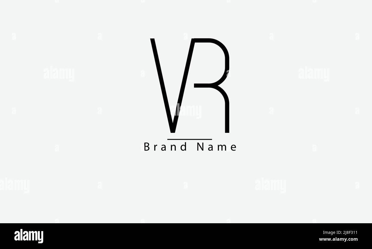 Alphabet letters Initials Monogram logo VR RV V R Stock Vector Image ...