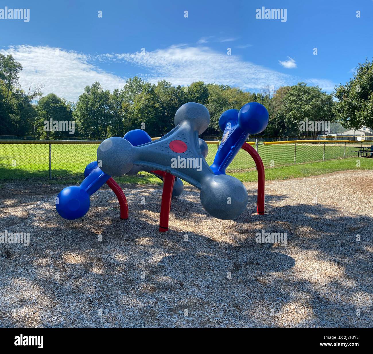 large metal and plastic ack like forms for childernpla to climb and to ...