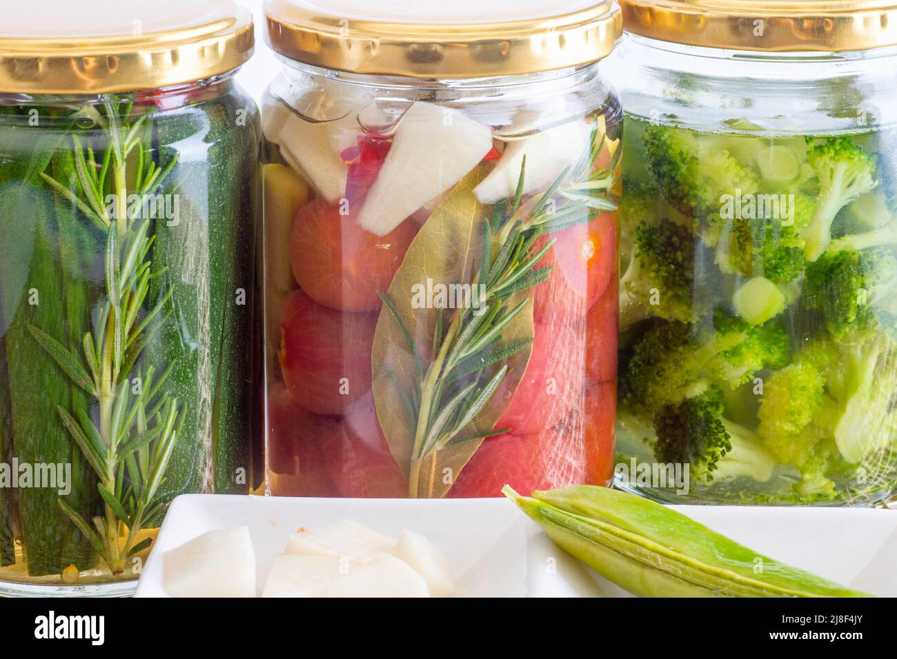 Pickles made with additive-free natural foods Stock Photo - Alamy