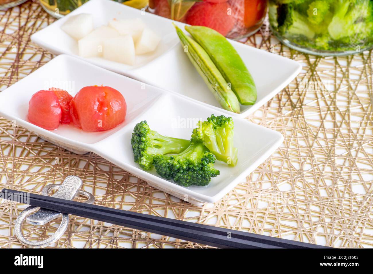 Pickles made with additive-free natural foods Stock Photo - Alamy