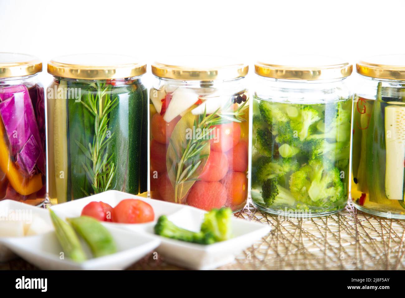 Pickles made with additive-free natural foods Stock Photo - Alamy