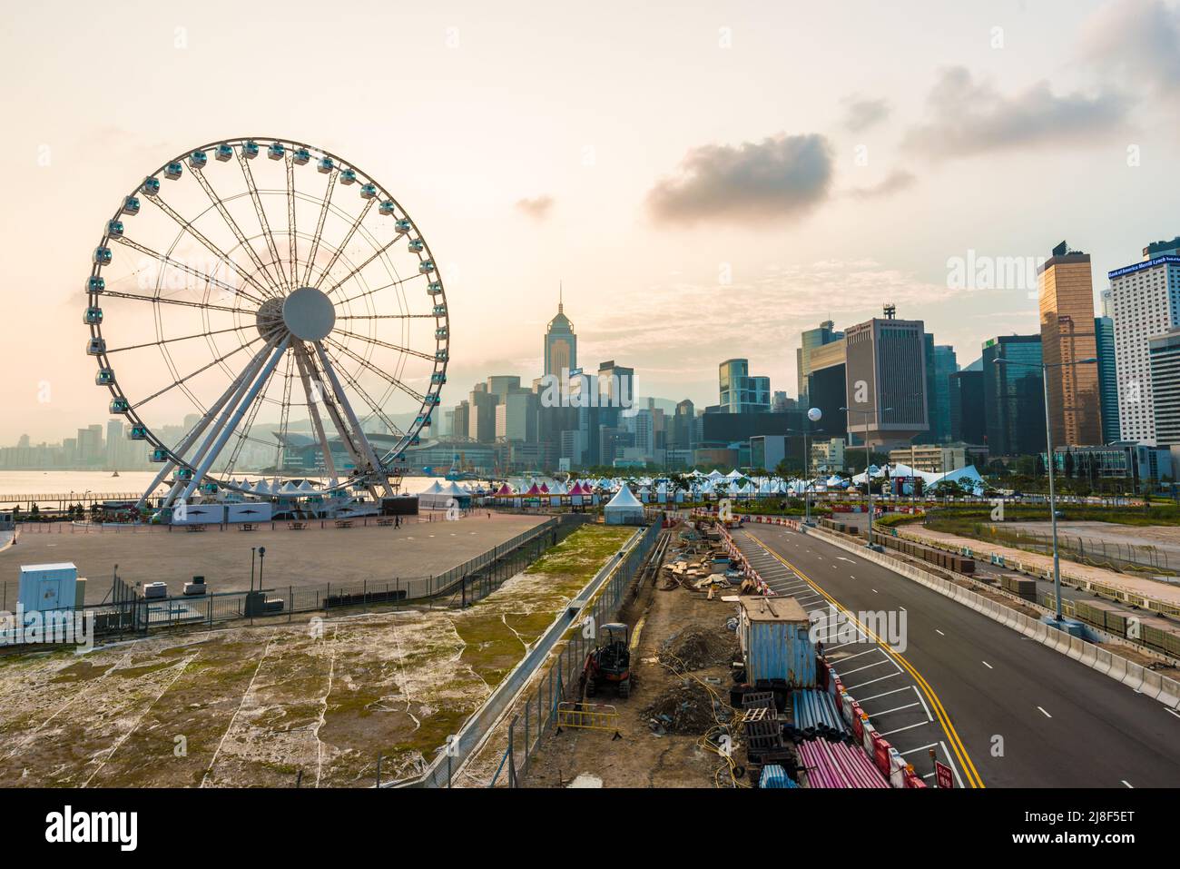 HONG KONG, CHINA - OCTOBER 23, 2015: Hong Kong Observation Wheel in ...