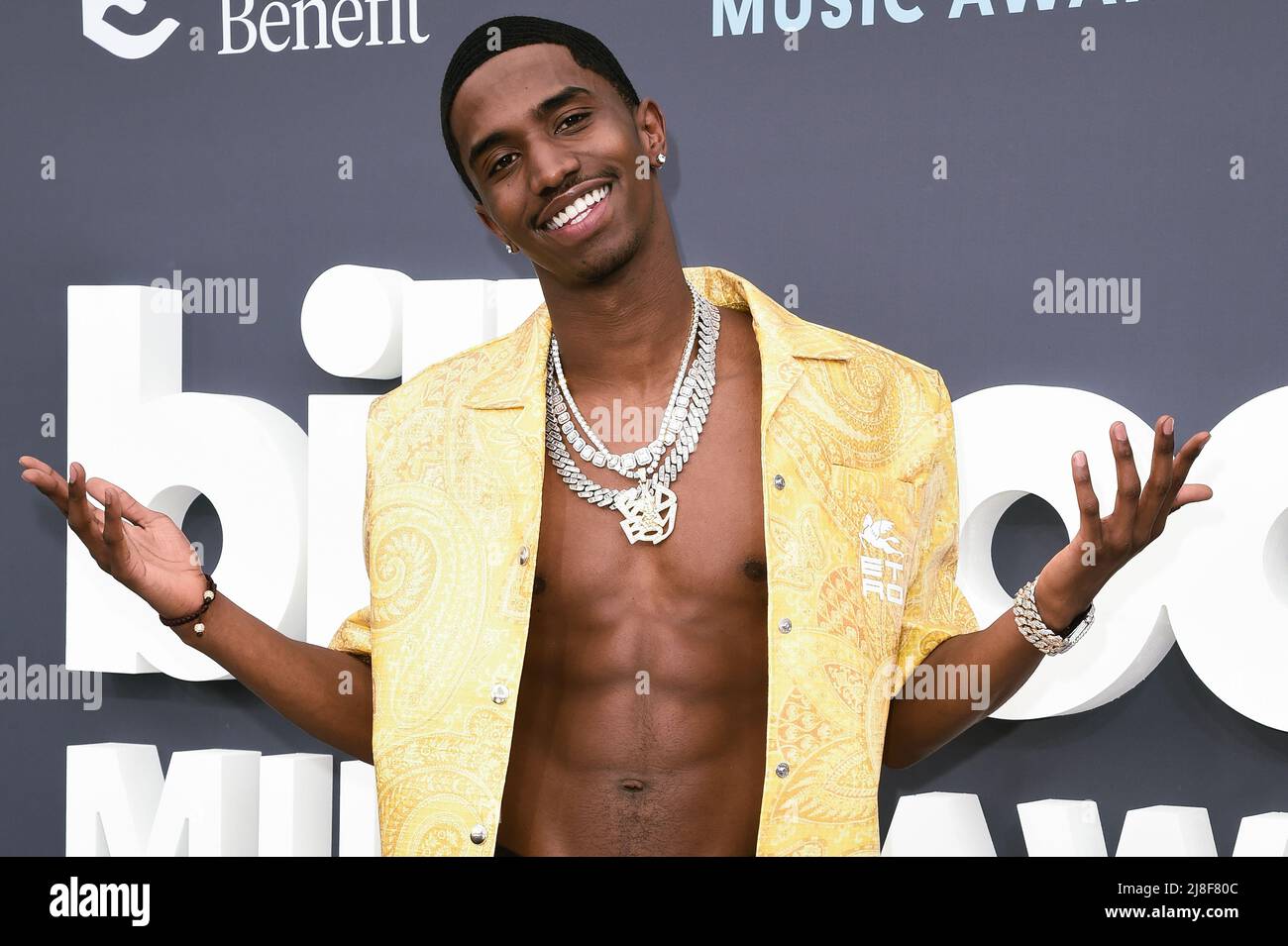 Christian Combs walking on the red carpet at the 2022 Billboard Music ...