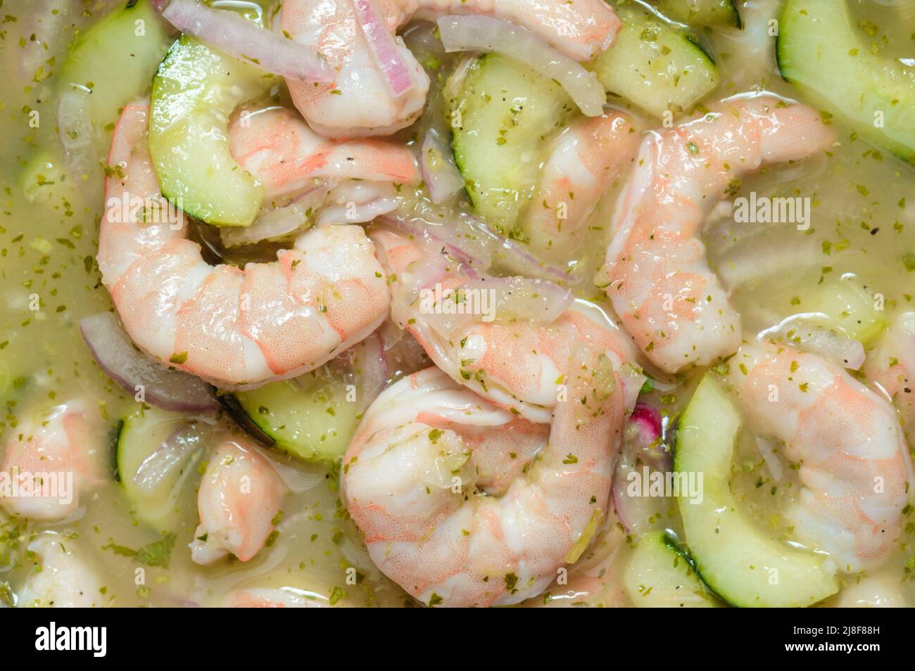 Aguachile, Mexican spicy marinated seafood dish with shrimp Stock Photo ... Aguachile, Mexican spicy marinated seafood dish with shrimp Stock Photo ...
