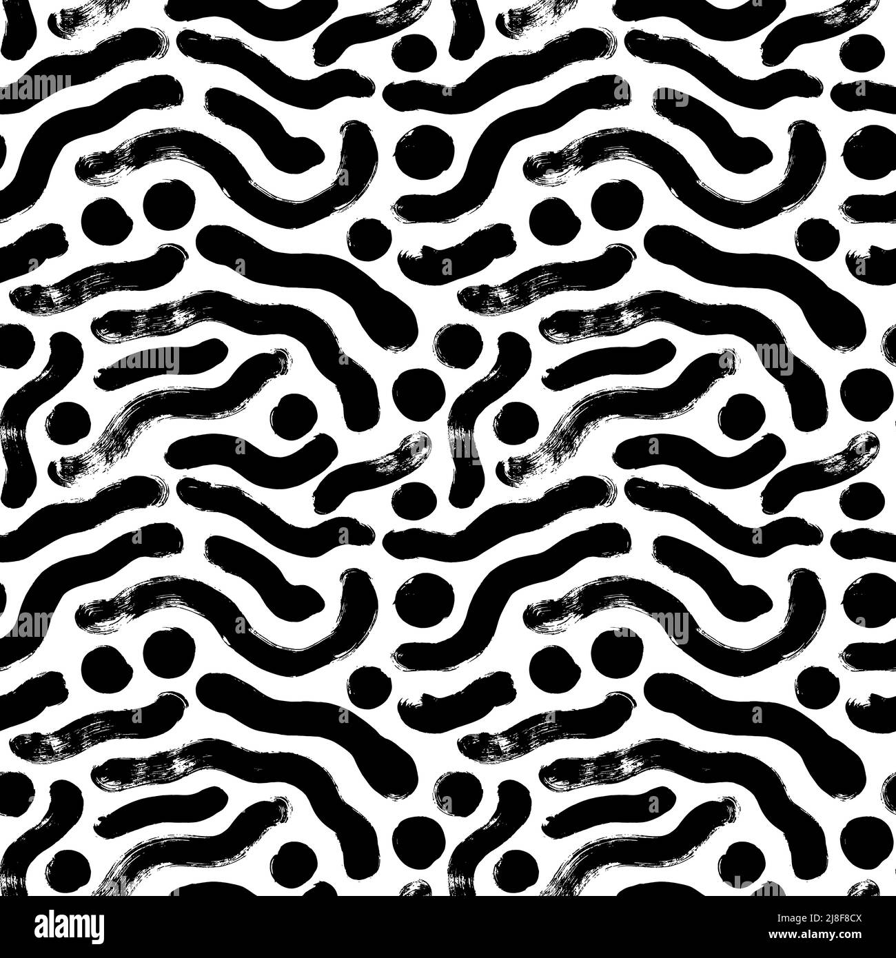 Hand drawn organic shapes Black and White Stock Photos & Images - Alamy