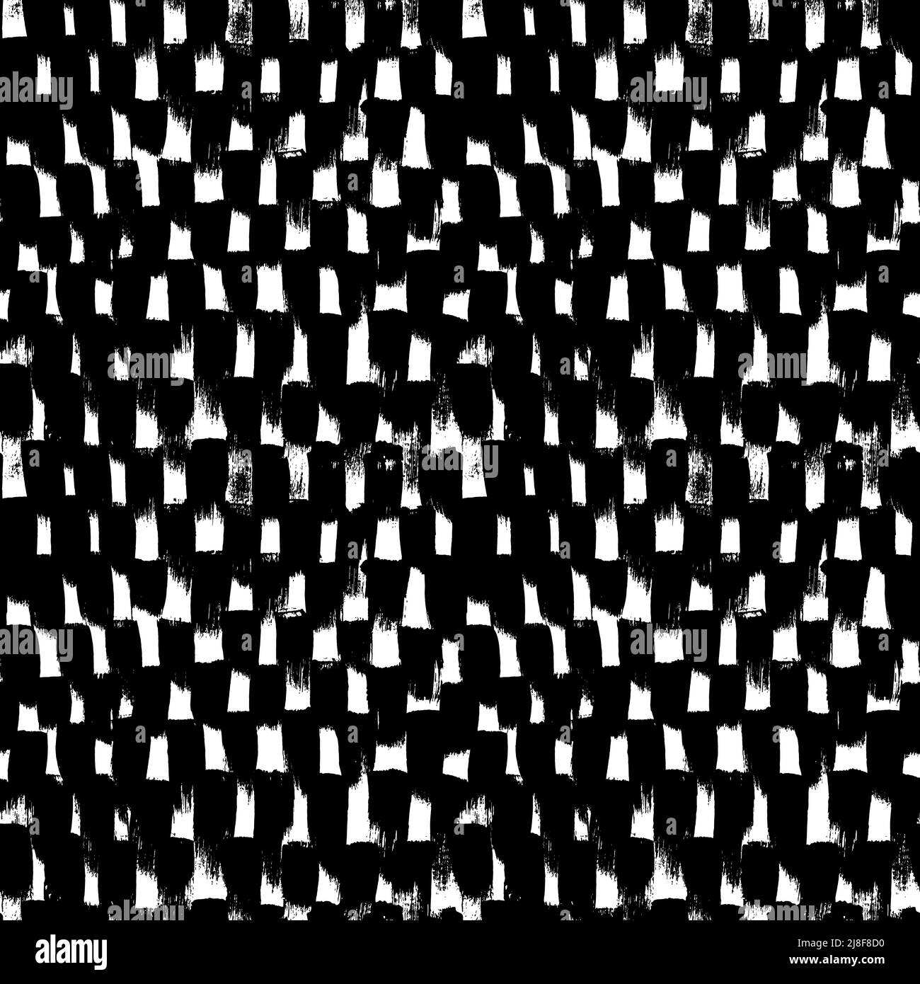 Hand drawn black checkered vector seamless pattern Stock Vector Image ...