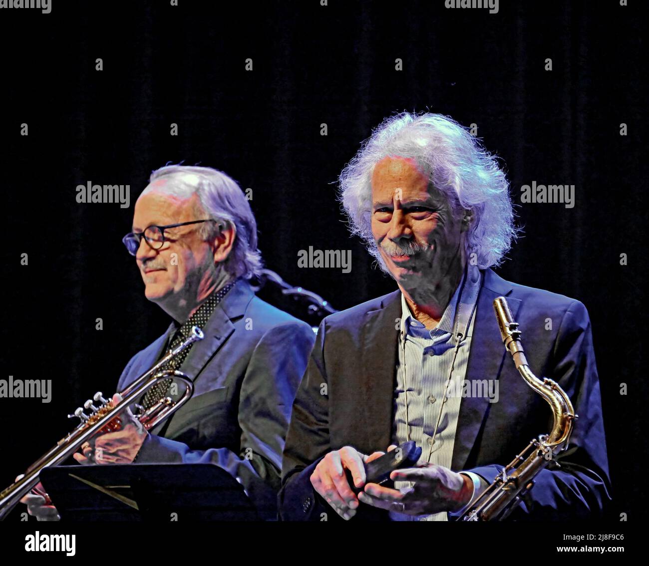 EMPORIA, KANSAS, USA - OCTOBER 9. 2021 Saxophonist Blue Lou Marini (of ...