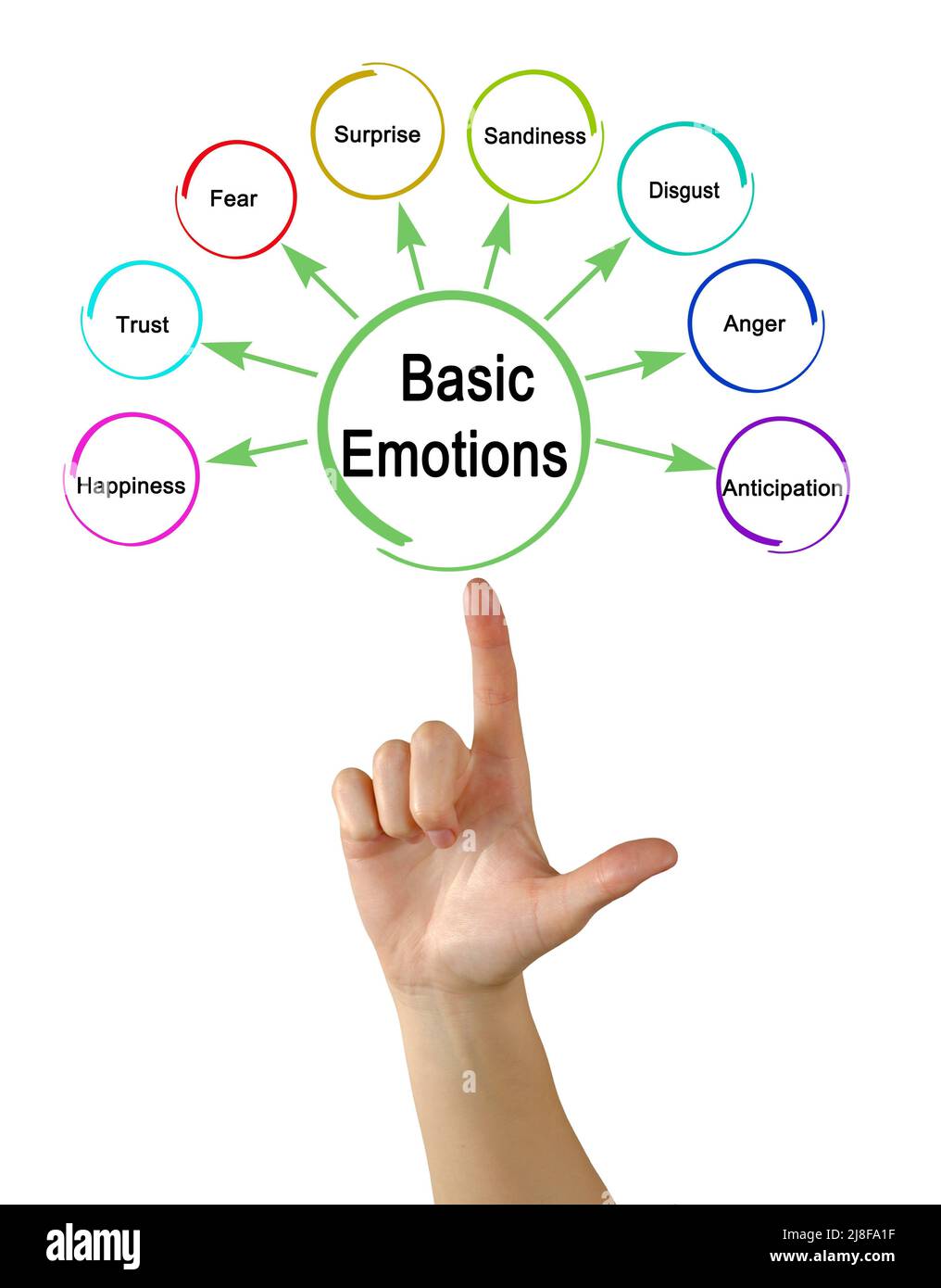 Woman Presenting Eight Basic Emotions Stock Photo - Alamy Woman Presenting Eight Basic Emotions Stock Photo - Alamy
