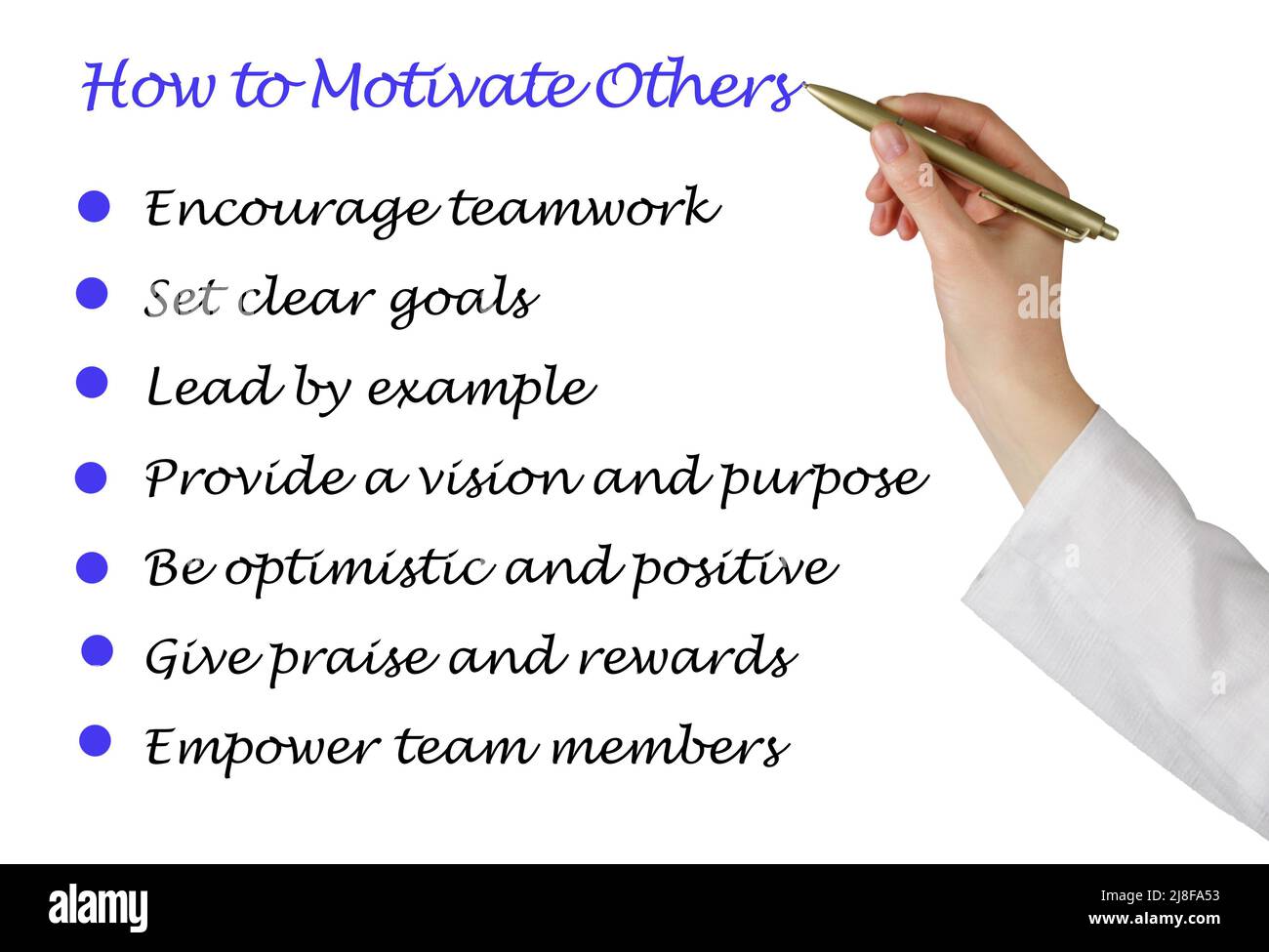 How to Motivate Others Stock Photo - Alamy