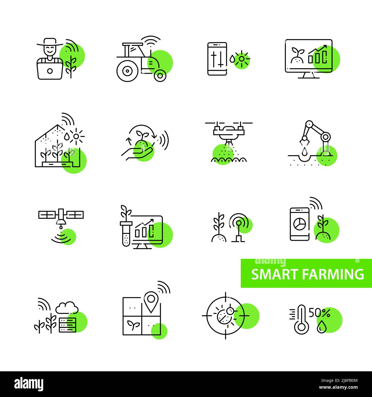 Smart farming energy Stock Vector Images - Alamy