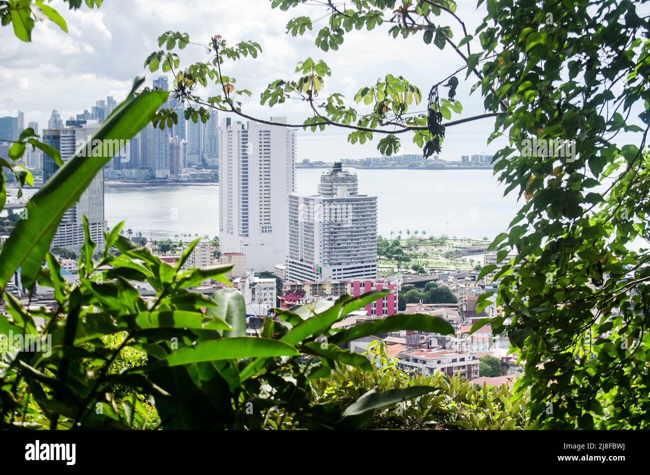 Panama City as seen from the Ancon Hill Stock Photo - Alamy