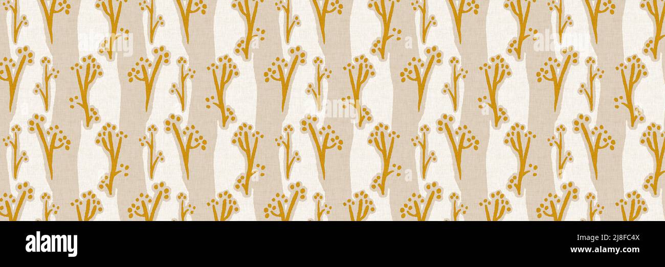 Gender neutral foliage leaf seamless raster border. Simple whimsical 2 ...