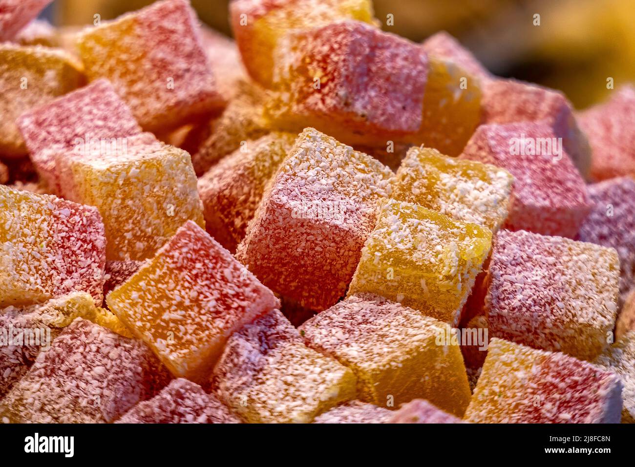 Oriental sweets made from nuts, honey and dough of different shapes and ...