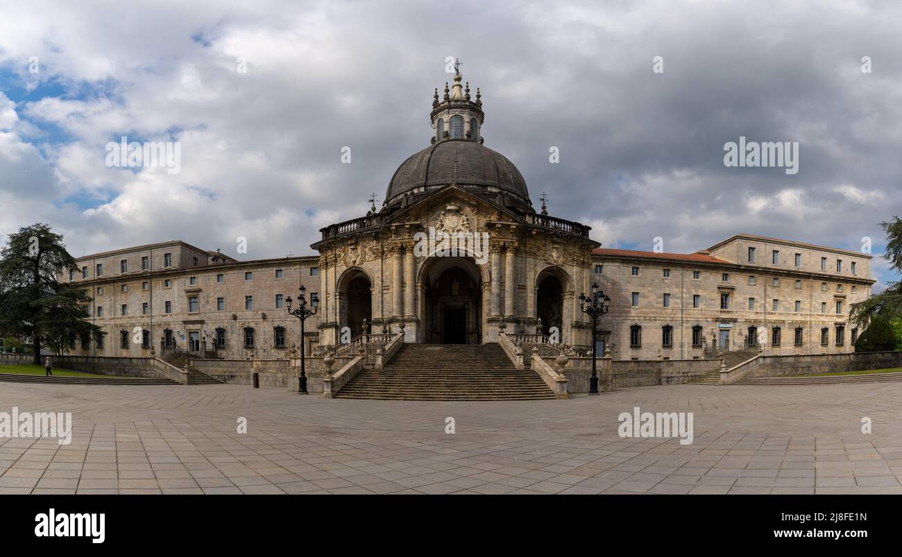 Loiola, Spain - 6 May, 2022: panorama view of the Basilica and ...