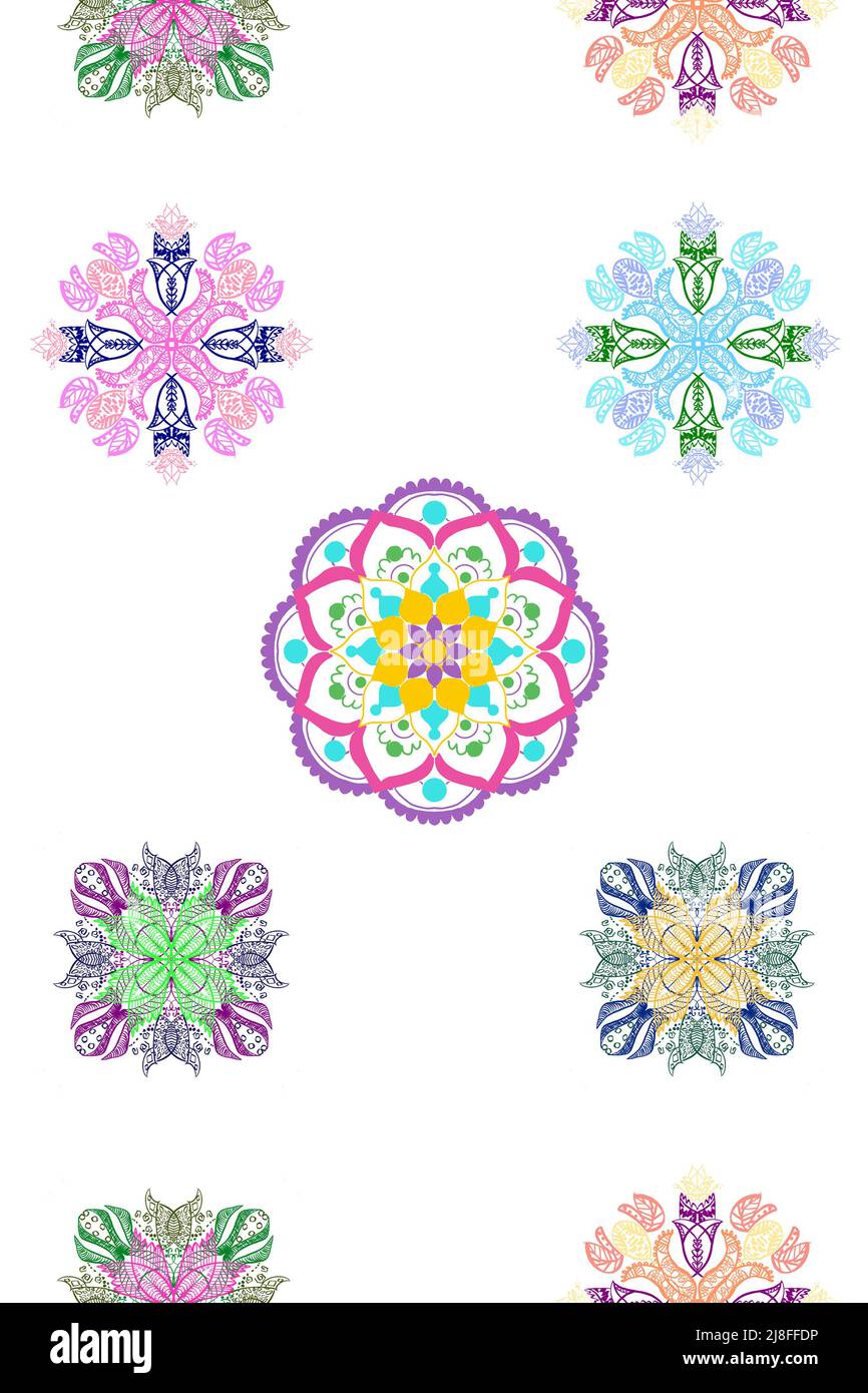 Mandala illustration mandalas pattern hi-res stock photography and ...