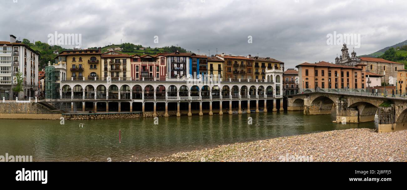 Tolosa, Spain - 29 April, 2022: panorama view of the historic city ...