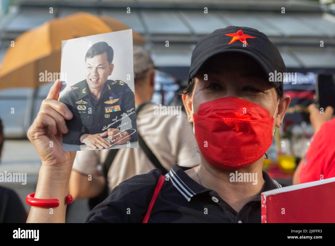 Bangkok, Thailand. 13th May, 2022. A group of people commemorating the ...
