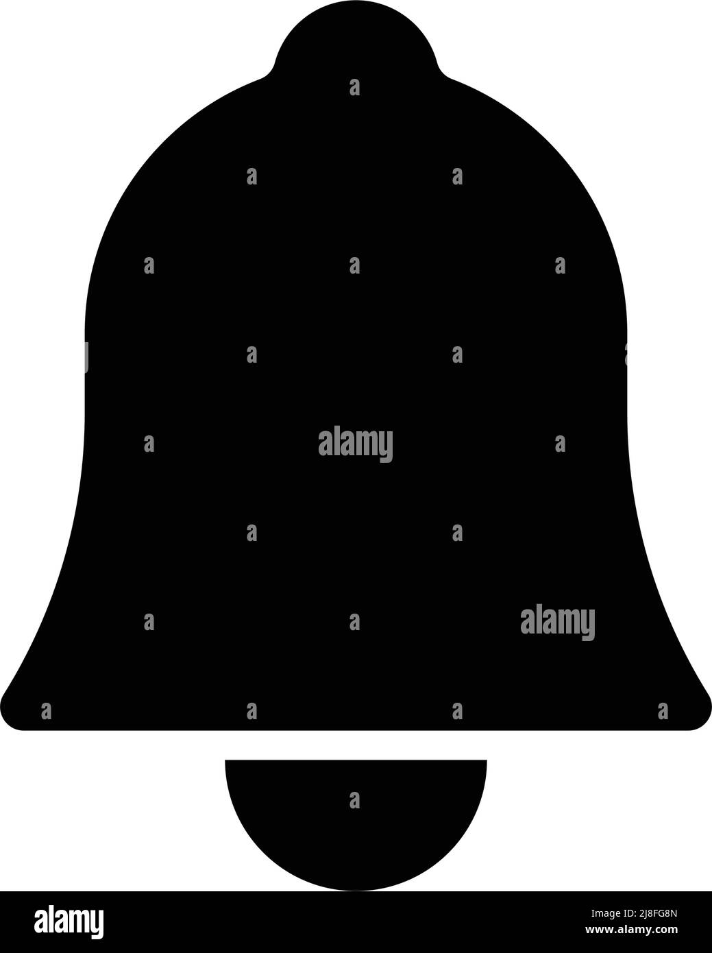 Bell silhouette Stock Vector Images - Alamy