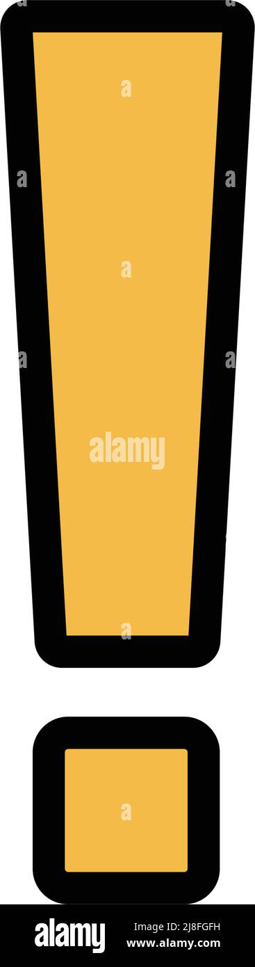 Exclamation mark icon. Simple vector. Editable vector Stock Vector ...