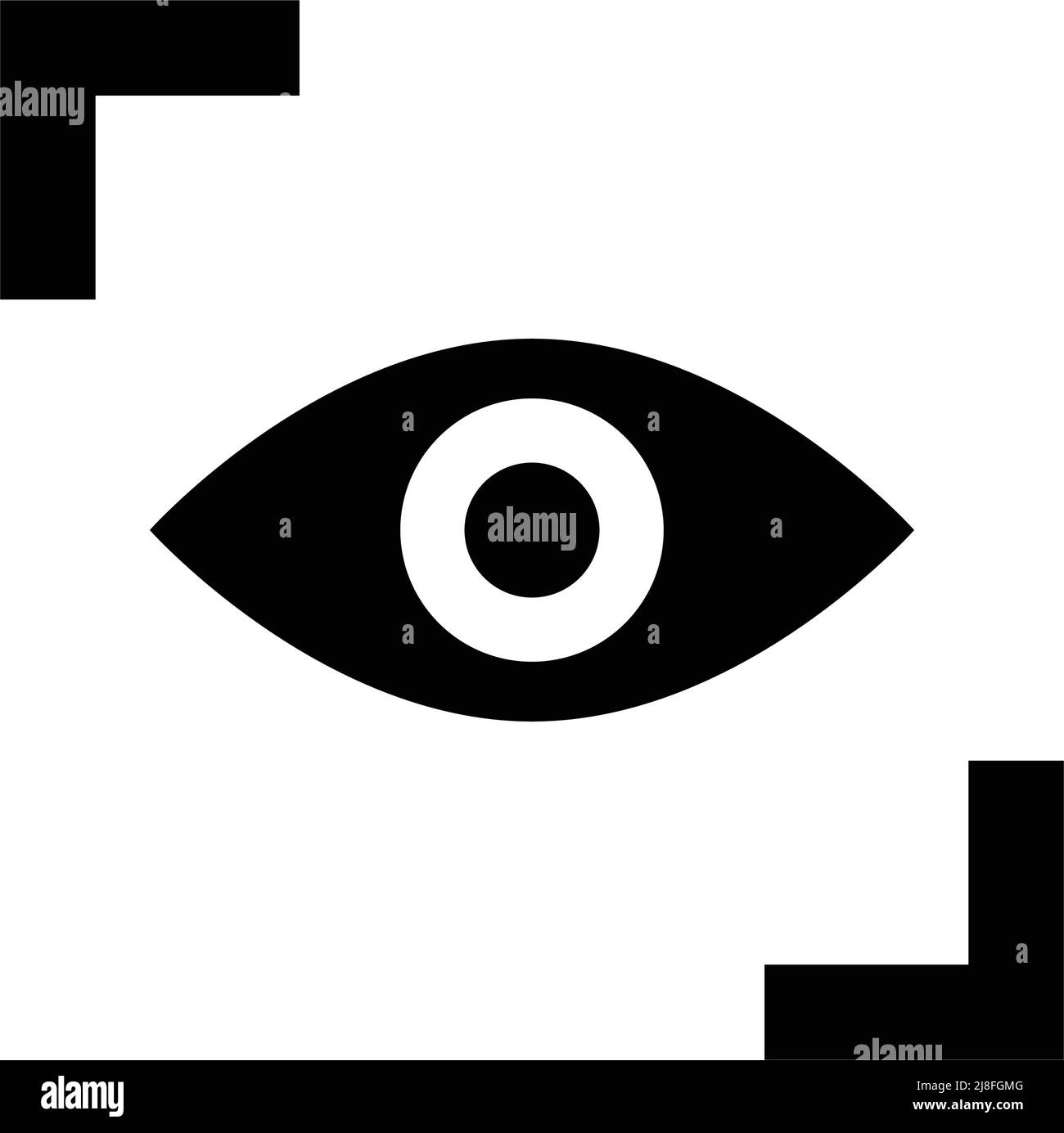Eye icon linear logo Cut Out Stock Images & Pictures - Alamy