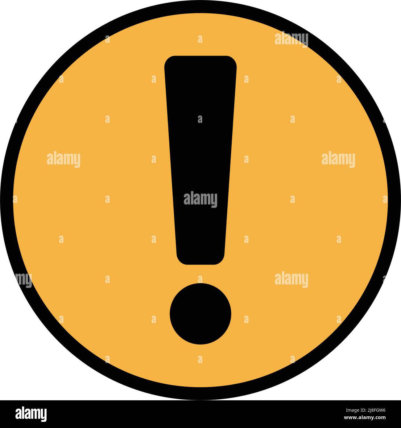 Round exclamation mark icon. Vectors about caution and warning ...