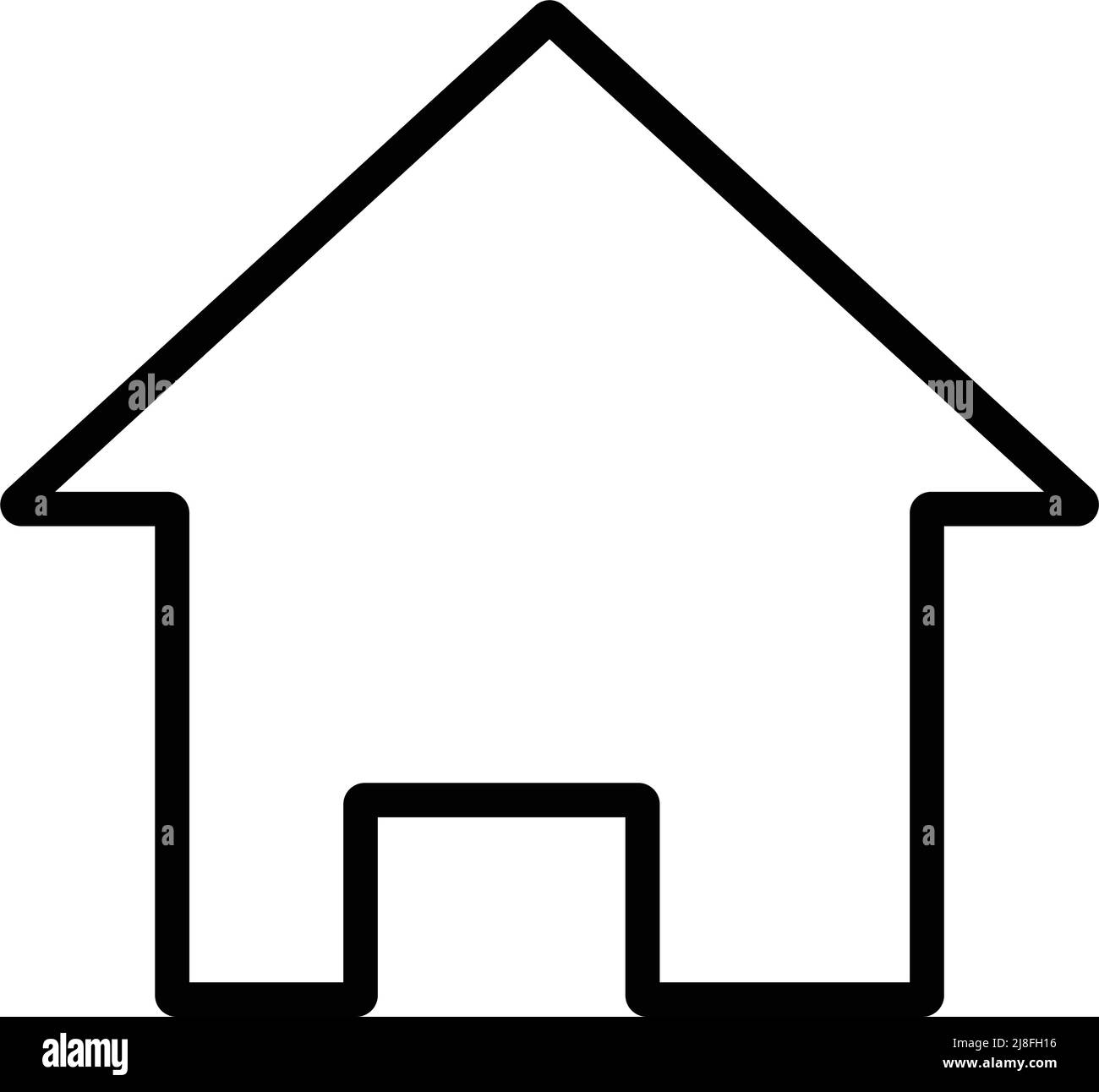 A simple house icon. Editable vector Stock Vector Image & Art - Alamy