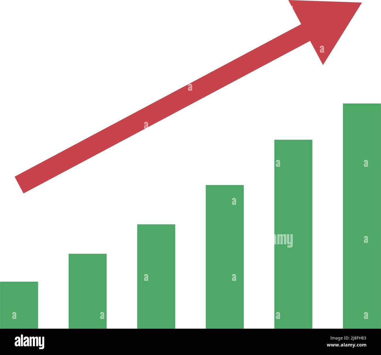 Stock chart orange bar graph Stock Vector Images - Alamy