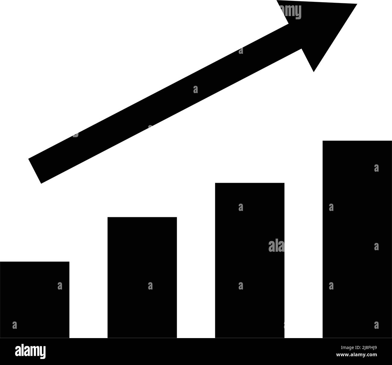 Graph silhouette icon. Simple vector. Editable vector Stock Vector ...
