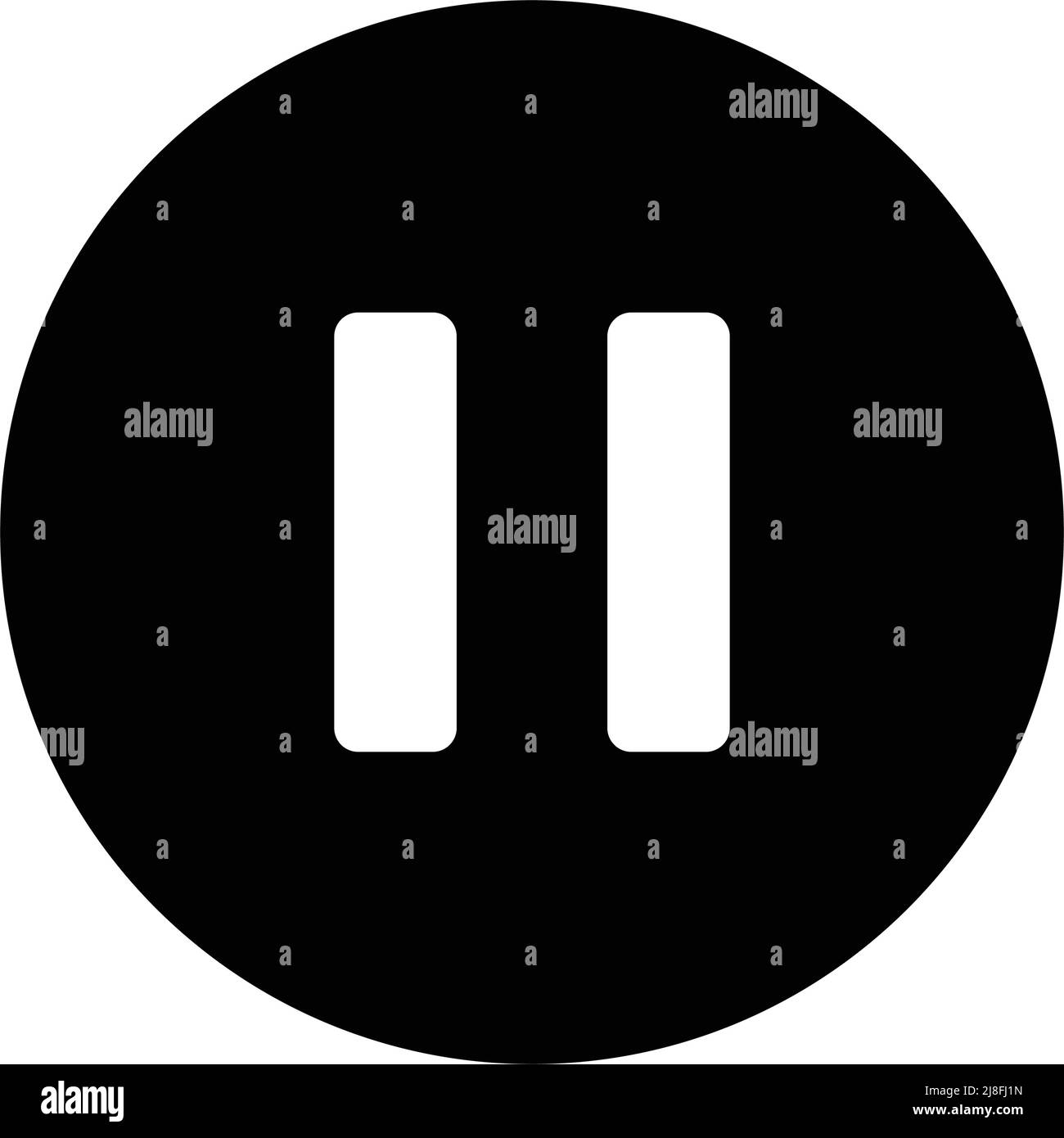 Pause pictogram Black and White Stock Photos & Images - Alamy