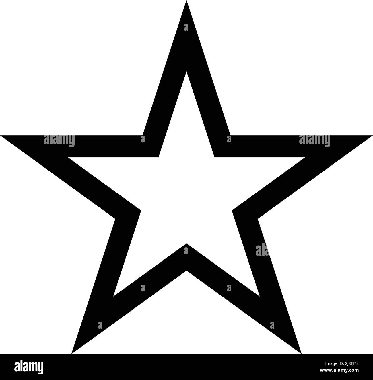 Simple star icon. Vector that can be used for evaluation. Editable ...