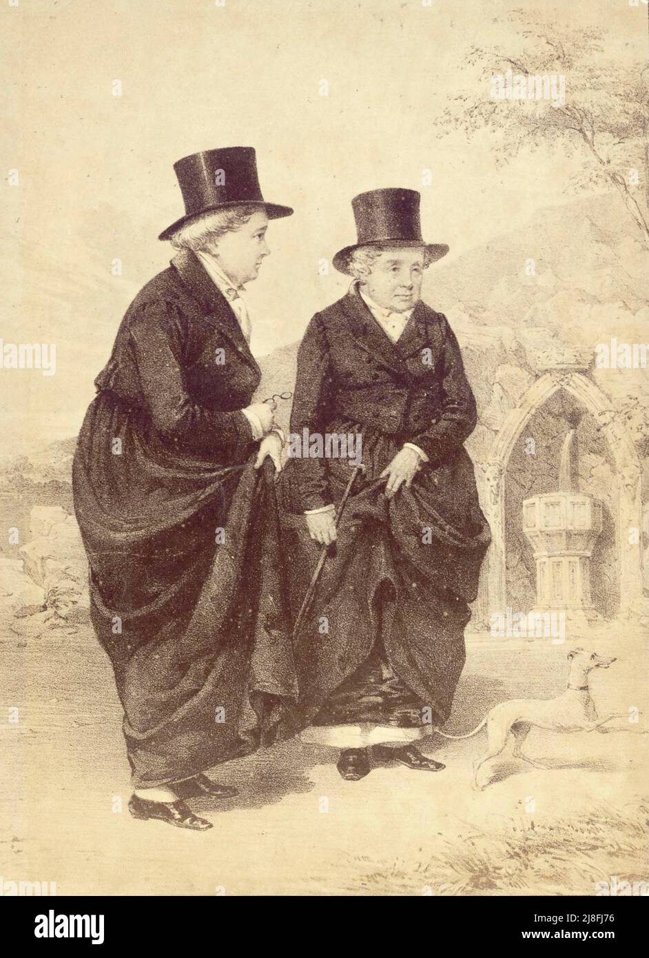Lady eleanor butler and sarah ponsonby hi-res stock photography and ...