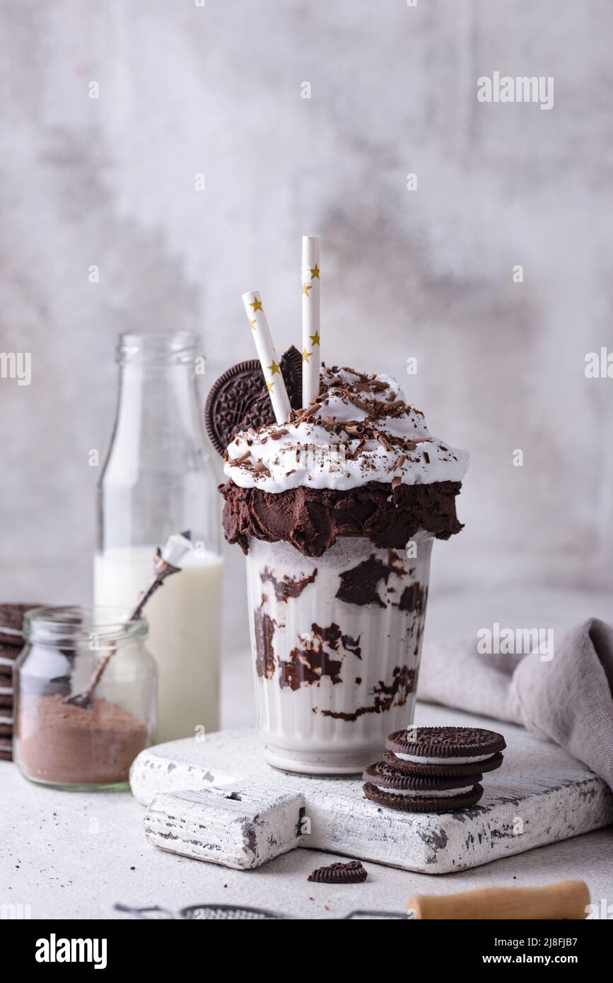 Milkshake and ice cream hi-res stock photography and images - Alamy