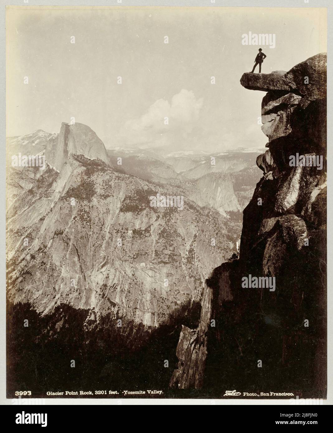 Isaiah West Taber (American Photographer) - Man on Glacier Point Rock ...