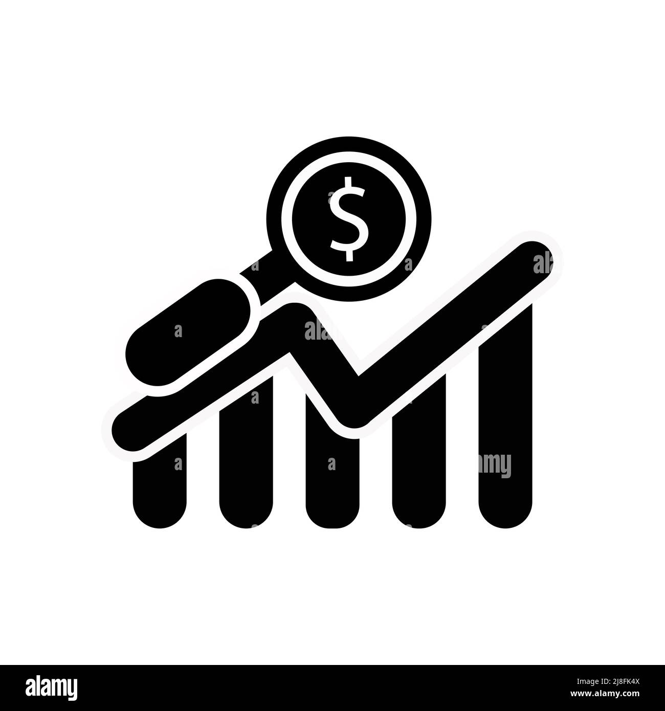 ebitda icon. Trendy modern flat linear vector ebitda icon on white background from thin line ...