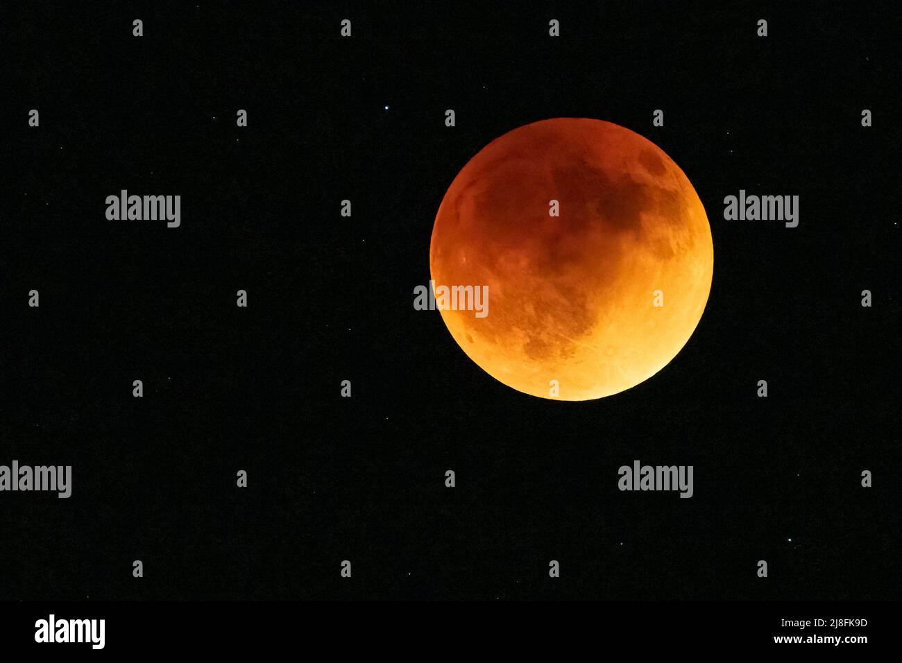 Super blood moon full lunar eclipse over Metro Atlanta, Georgia on May ...