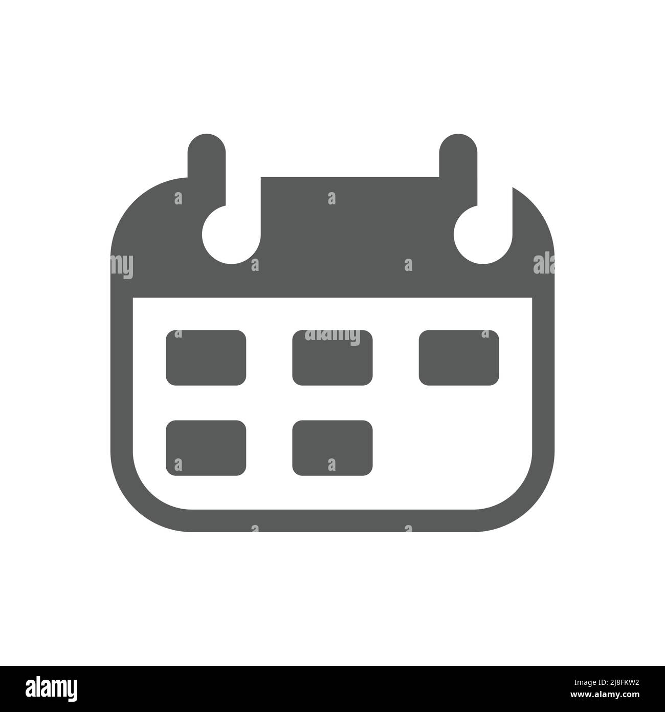 Calendar simple black vector icon. Date plan filled symbol Stock Vector ...
